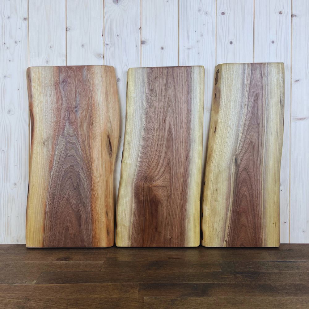 Rustic Live Edge Cutting & Serving Boards - Hartwood Timber